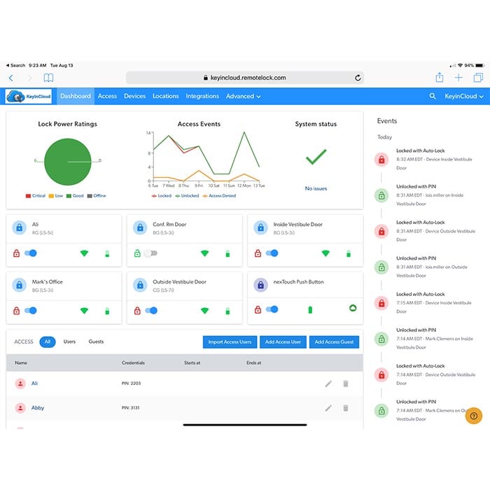 KeyinCode KIC-5510-W Commercial WiFi Smart Lock | GoKeyless