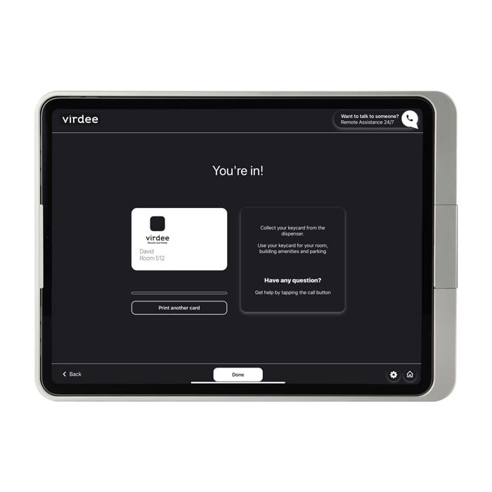 Virdee Virtual Reception Kiosk Complete Lobby Solution | GoKeyless Virdee Virtual Reception Kiosk Complete Lobby Solution | GoKeyless